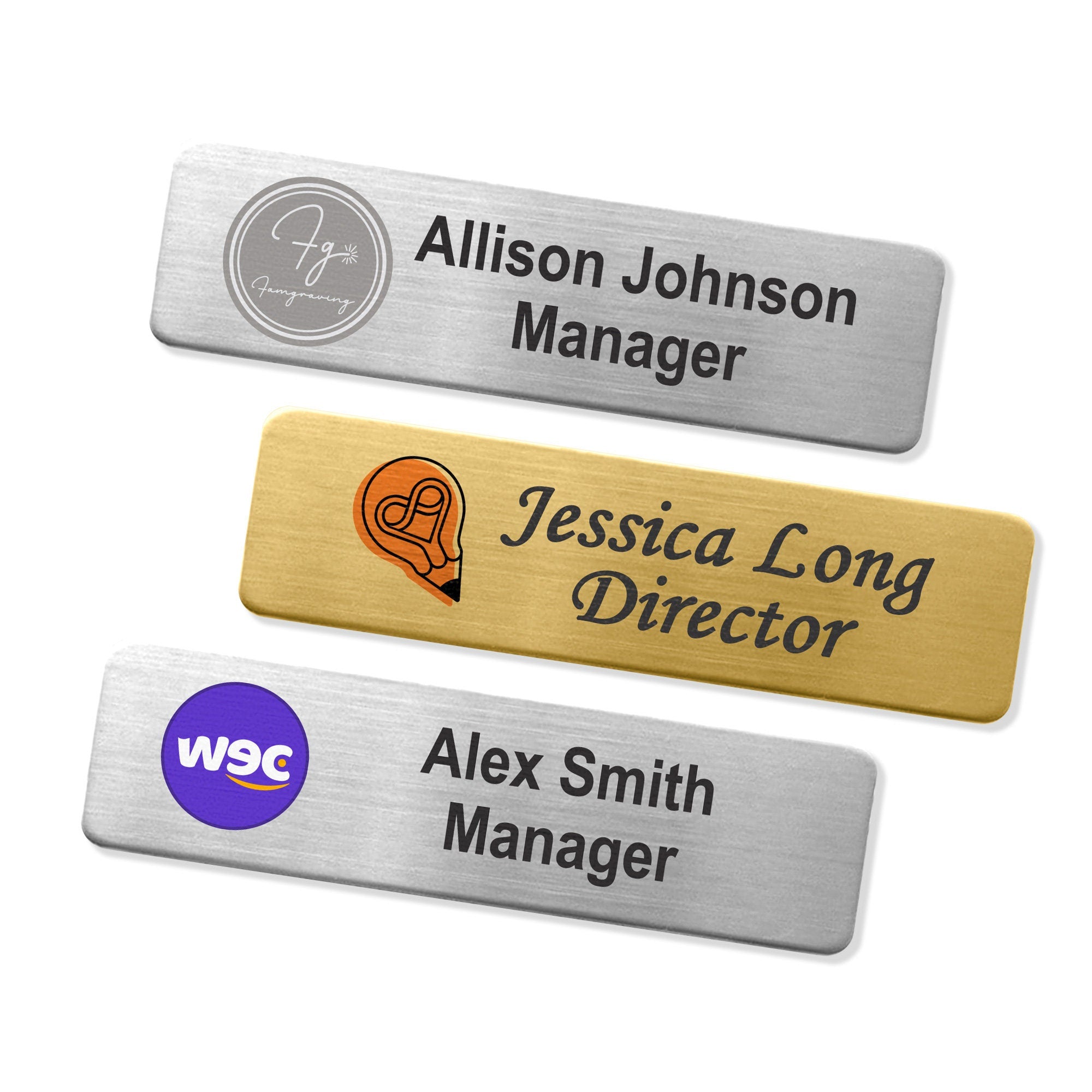 Custom Name & Logo Identification Badge – MIA•MIA